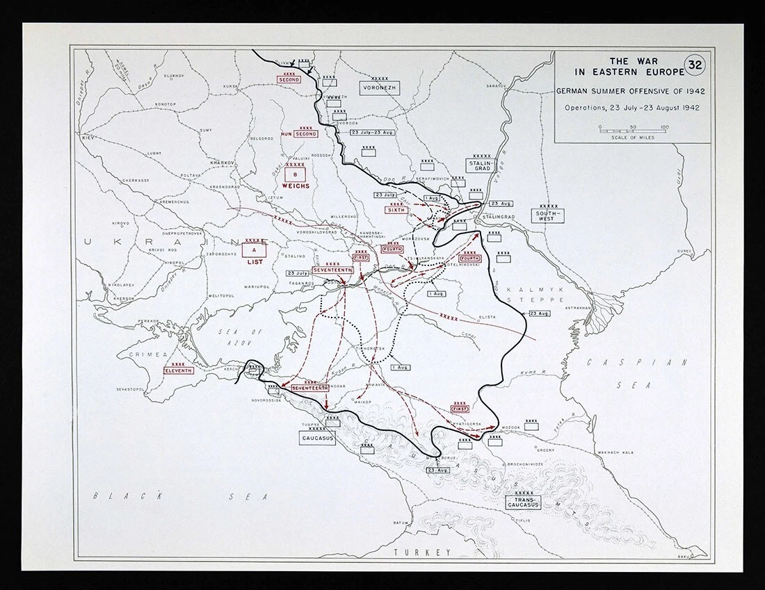 Battle Of Stalingrad Ww2 Map
