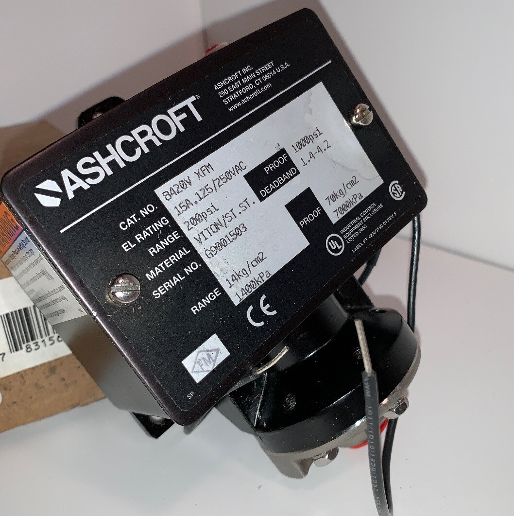 Dresser Ashcroft Pressure Switch B420v XFM 100 PSI for sale online | eBay