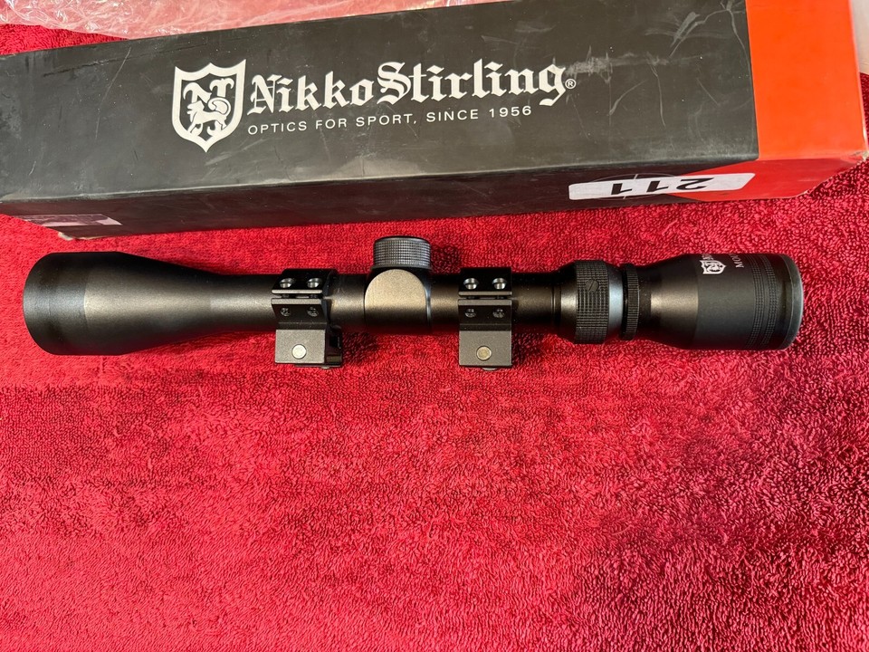 Nikko Stirling MountMaster Scope & Rings Weaver Mounts-Rimfire Rifle- 3 ...