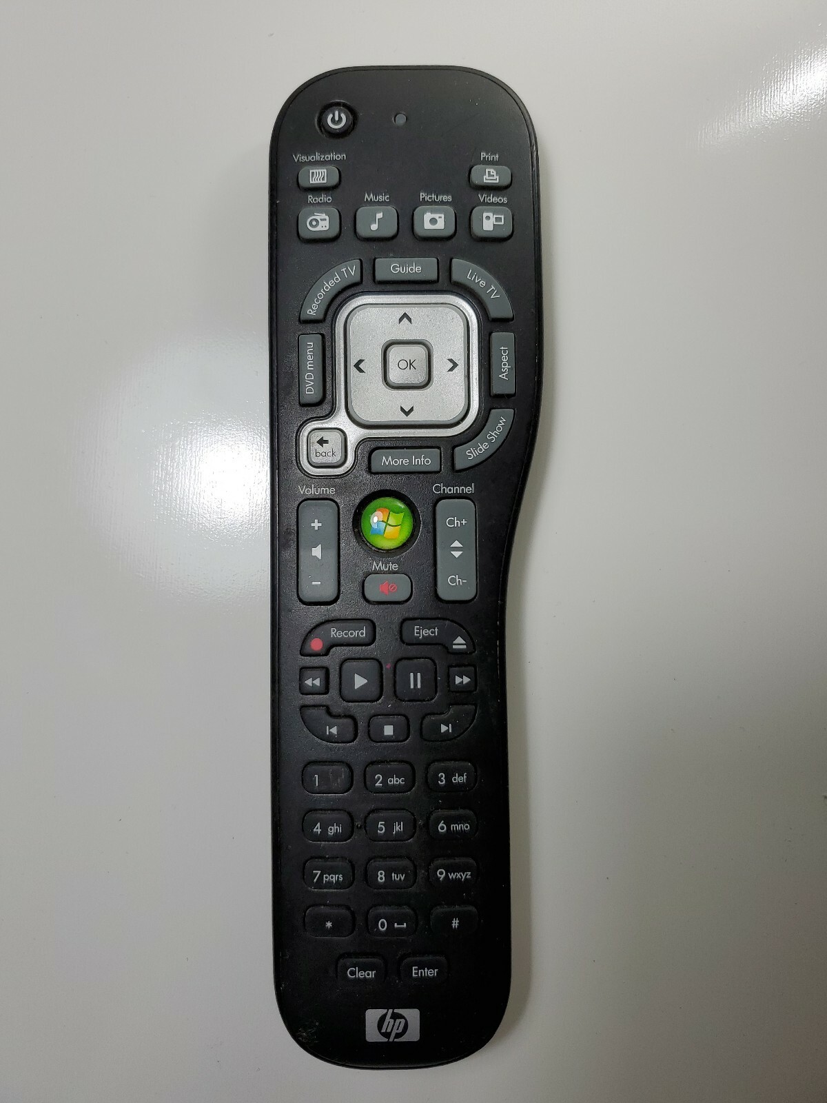 HP Windows Media Center Remote Control TSGH-IR01 | eBay