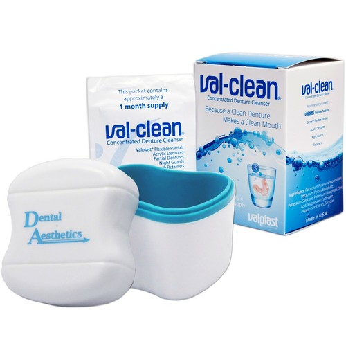 Val-Clean & Dental Bath ~ Flexible Denture Cleaner Sachets for Valplast ...
