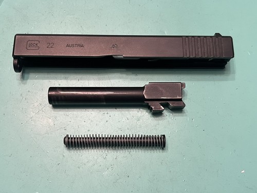 USED OEM GLOCK 22 GEN 3 COMPLETE SLIDE BARREL GUIDE ROD SPRING .40 ...