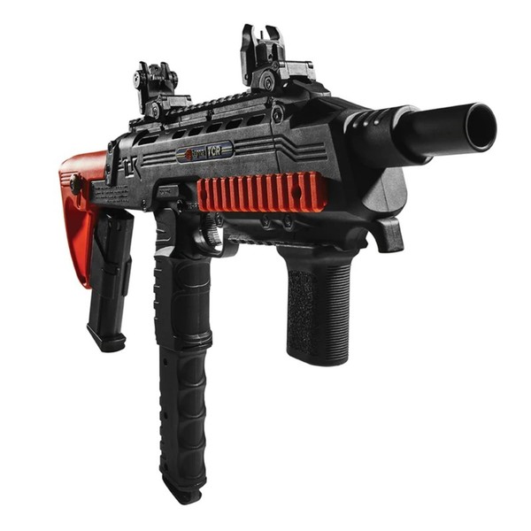 Byrna TK68401 ORN TCR Non-Lethal Kinetic Launcher Rifle - Black/Red for ...