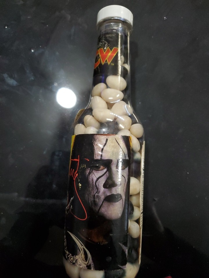 Rare Vintage, The Snack Factory, Sting WCW Jelly Bean Bank, Expired ...