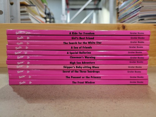 Lot of 11 Vintage Barbie & Friends Book Club Grolier Hardcover Books | eBay