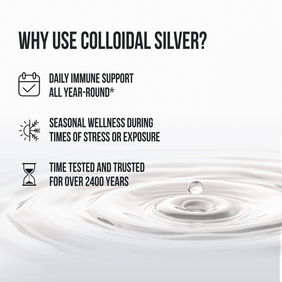 Sovereign Silver Bio-Active Silver Hydrosol Liquid 10ppm Immune Support ...