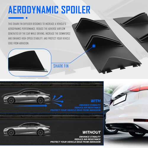 For Vauxhall Opel Insignia Vectra Rear Bumper Spoiler Splitter Diffuser ...