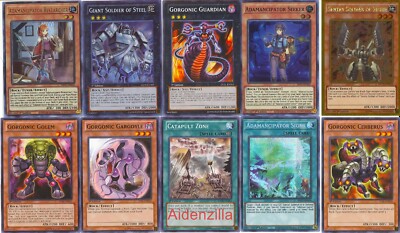 Yugioh Gorgonic Rock Deck - Guardian Adamancipator Researcher Signs | eBay