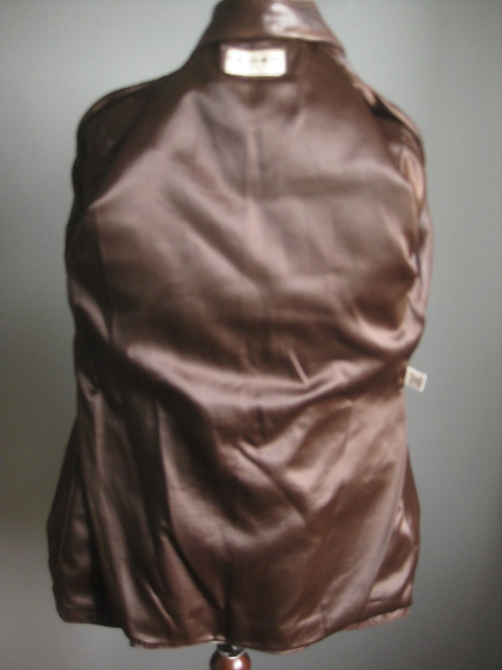 POWERHOUSE VINTAGE LEATHER JACKET BLAZER oxblood 8 10 distressed ...