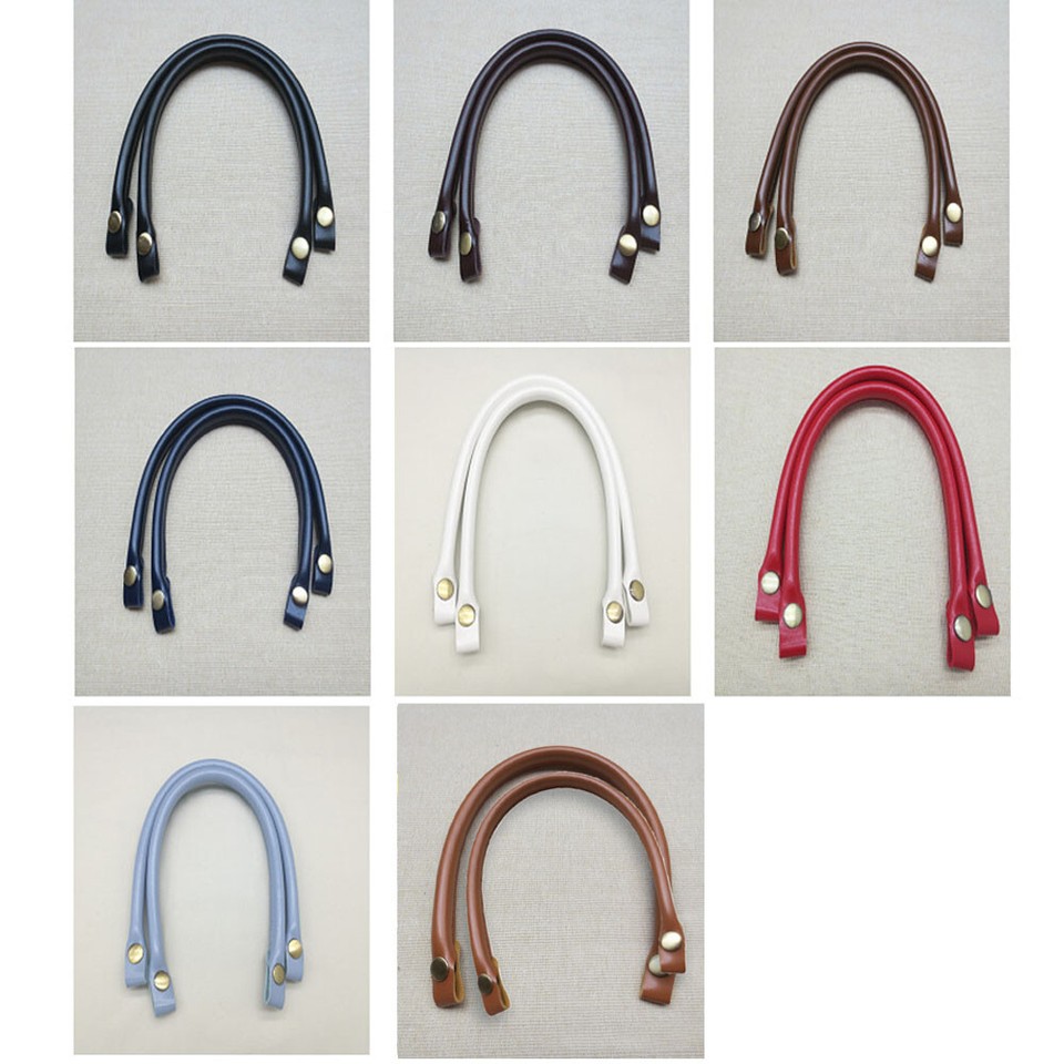2PCS Leather Bag Handles Replacement Shoulder Bag Handbag Tote Bag ...