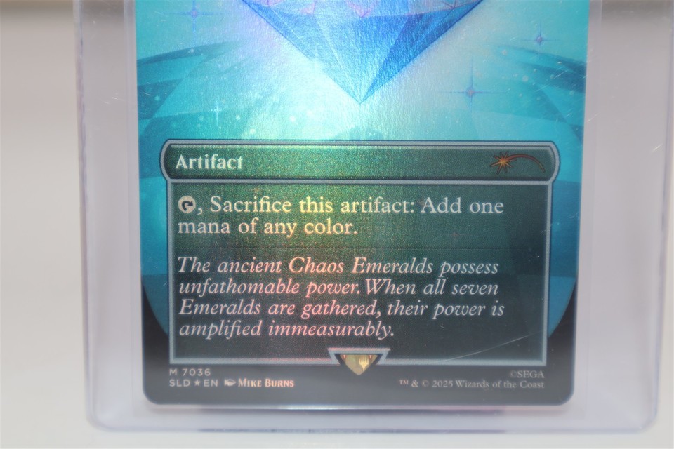 Chaos Emerald (7036) Blue Foil - Lotus Petal - Sonic Secret Lair ...