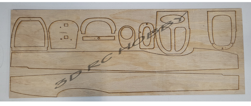 Culver V 51" Wingspan RC Airplane Short Kit Laser Cut Balsa & Ply ...