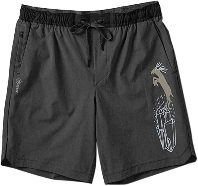 Roark Run Amok Active Short Athletic Running Shorts for Men Black L for ...