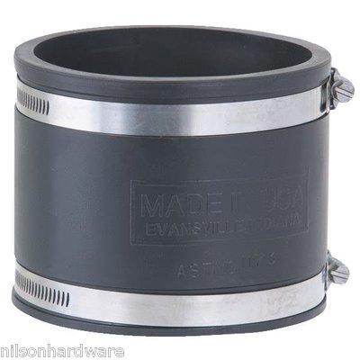 40 Pk Flexible Fernco Rubber Boot 4" PVC Plastic Pipe Connector ...