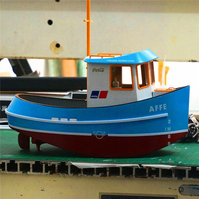 DIY Q3 Mini Tug 1:18 Harbor Tug 300 Mm RC ABS Wooden Ship Model Kit | eBay