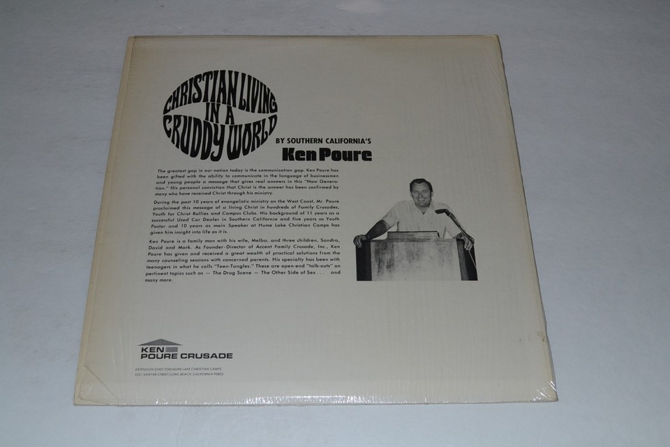 Christian Living In A Cruddy World - Ken Poure - Private Press FAST ...