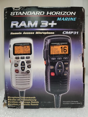 Standard Horizon RAM3+ Remote Station Microphone - Black (CMP31) Brand ...
