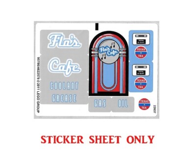 LEGO 8487 - Cars - Flo’s V8 Cafe (Flo's V8 Café) - STICKER SHEET | eBay