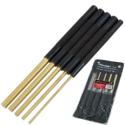 Neilsen 5pc Extra Long Brass Pin Punch Set Hand Tool Mechanical Holes ...