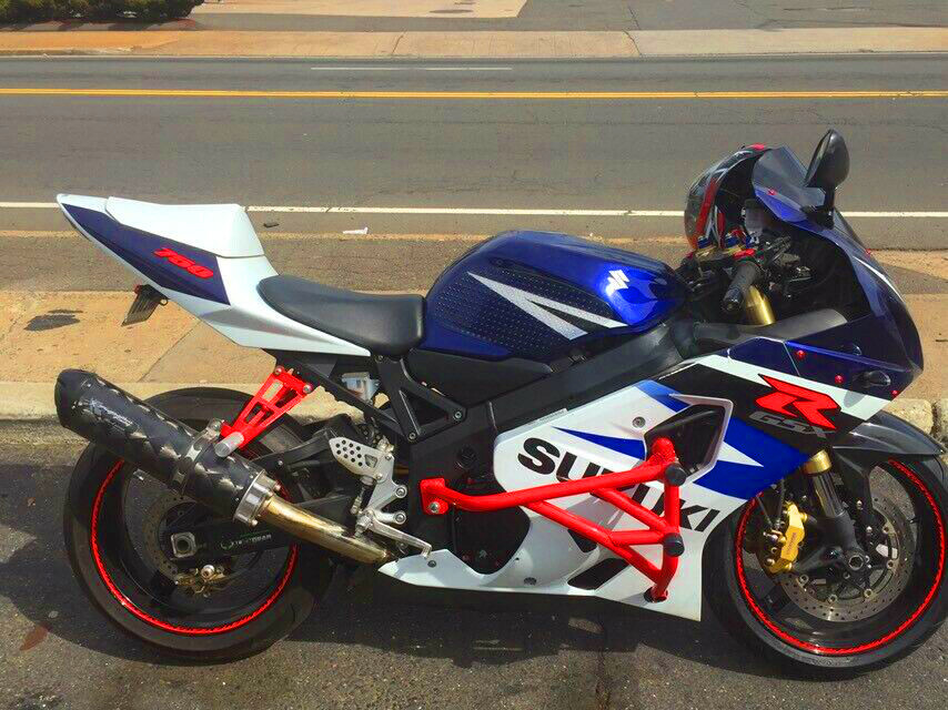 Suzuki GSXR 600/750 2004-2005 crash cage engine guard crash bars stunt ...