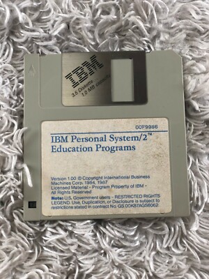 IBM Personal System /2 Education Programs 3.5 Software | eBay
