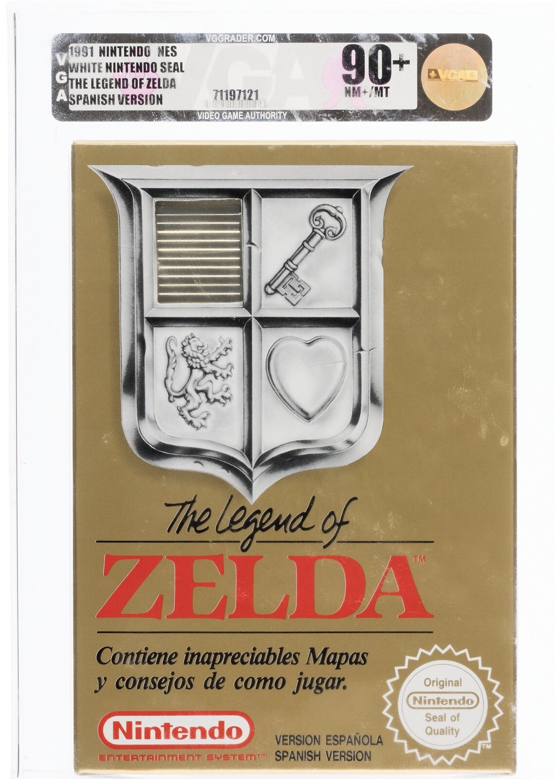 The Legend of Zelda NES Nintendo 1987 VGA 90+ NM+/MT Unopened ESP ...