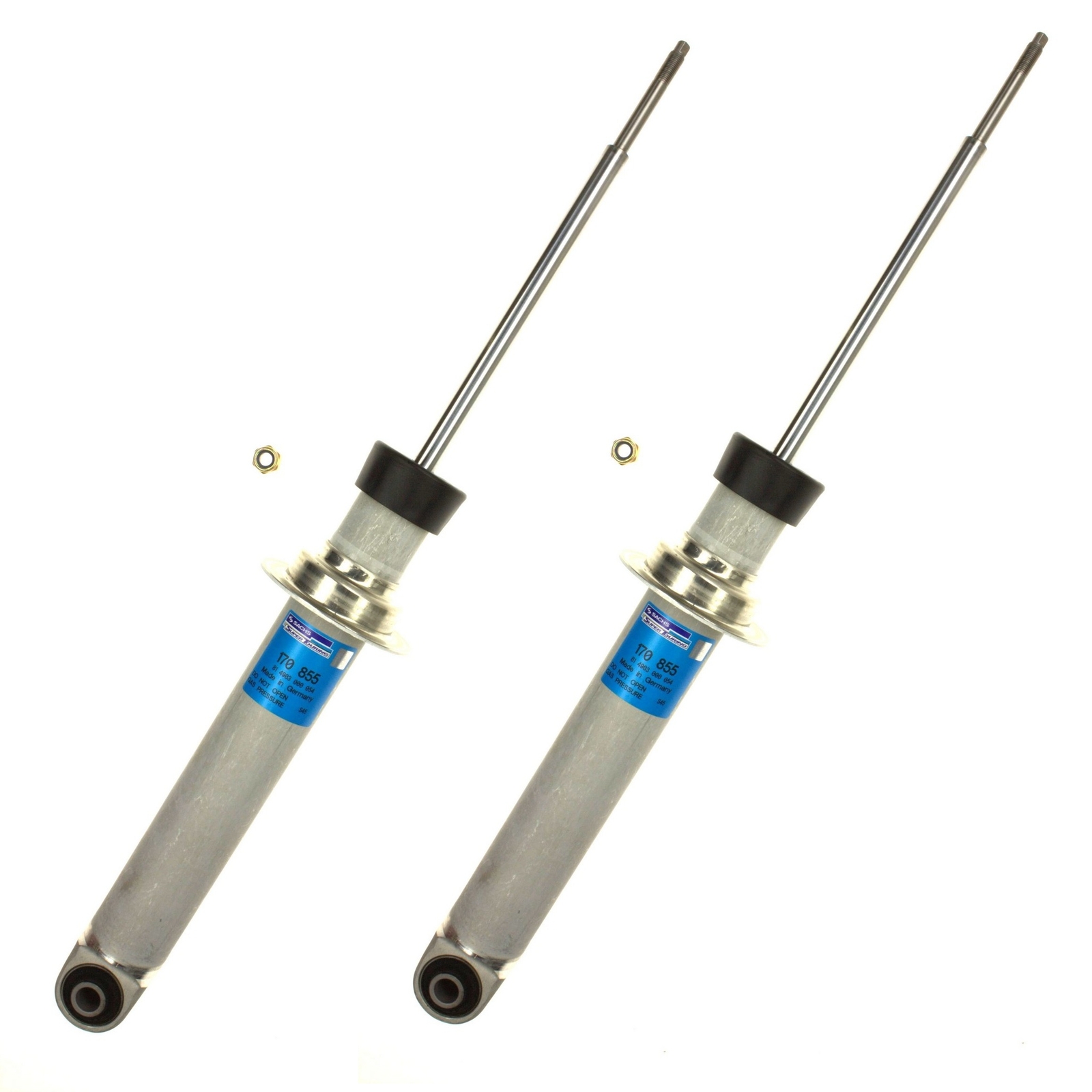 Pair Set 2 Rear Sachs Shock Absorber Set w/ Std Sus For BMW E39 525i ...