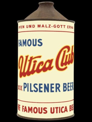 Utica Club Pilsener Beer Can Themed NEW 28" Tall Diecut Sign USA STEEL ...