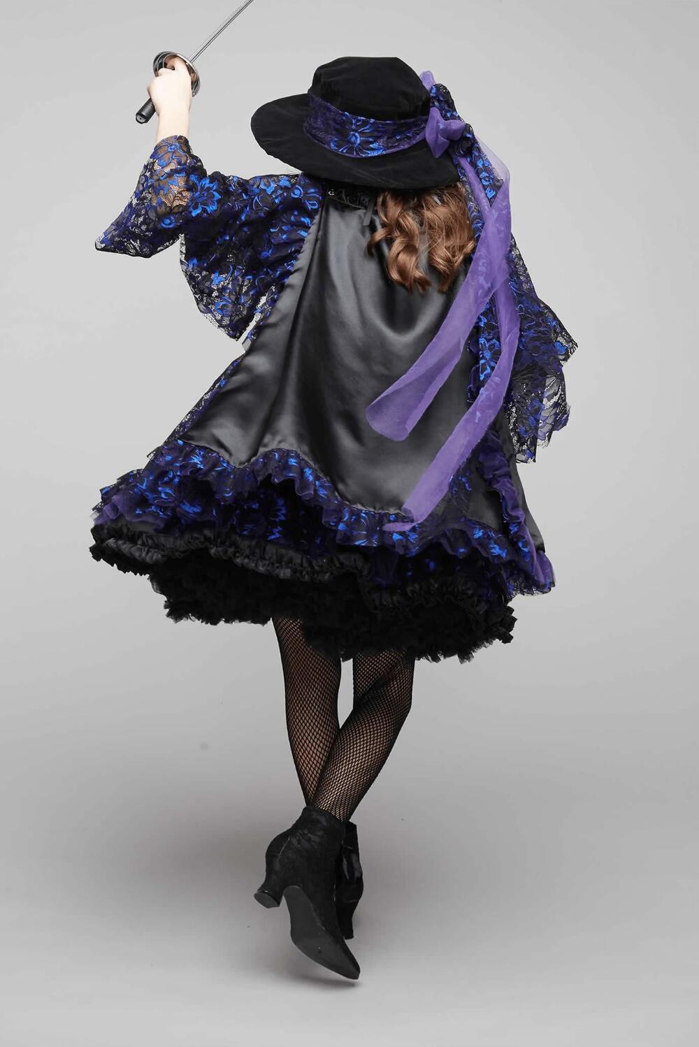 Girls Chasing Fireflies Midnight Bandida Costume Mask Dress Size 8 ...