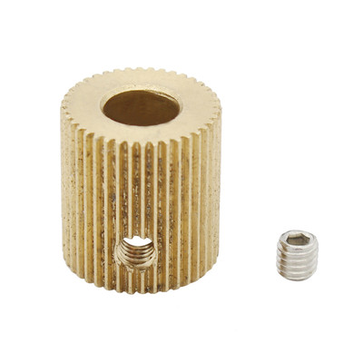1pcs Brass Feedstock Extruder Wheel Hobbed Drive Gear for MK7 MK8 3D ...