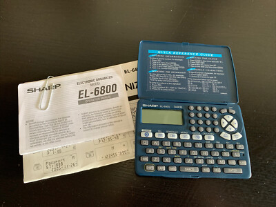 VINTAGE SHARP EL-6800B MEMO MASTER ORGANIZER | eBay
