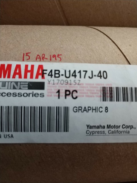 Yamaha OEM Part F4b-u417j-40-00 Jet Boat Decal Ar195 for sale online | eBay