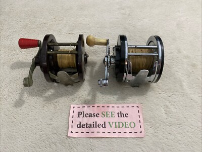 Lot Of 2 Vintage Penn No. 85 Fishing Reel Working & Ocean City N.112 ...