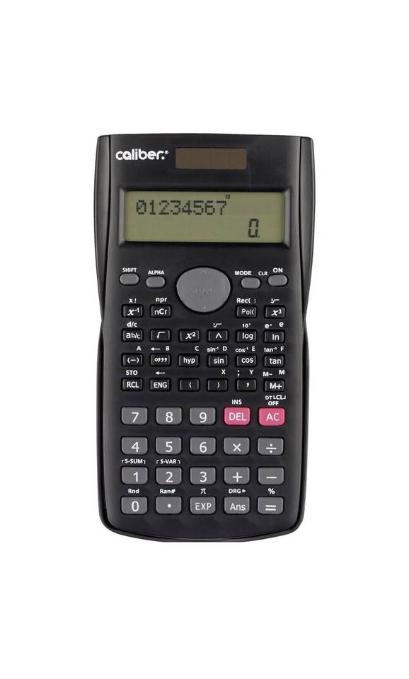 Caliber Handheld Desktop Scientific Calculator w/ Hard Cover ...