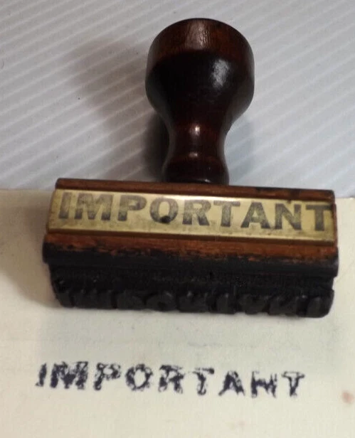 Rubber Stamp Plastic Handle