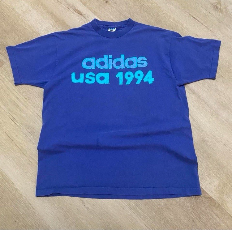 Vtg Adidas Soccer Cleat Goal 90s Graphic T Shirt - Large | eBay