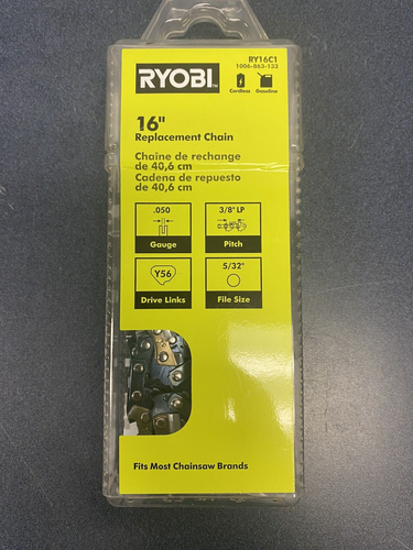 Ryobi 14 in. 0.050-Gauge Replacement Chainsaw Chain, 52 Links (Single ...