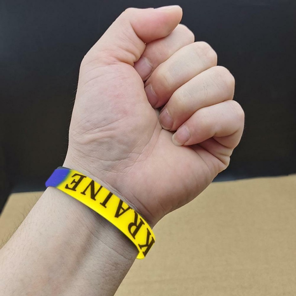 Ukraine National Flag Bracelet Elastic Silicone Wristband TG5 NEW T4C ...