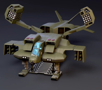 Aliens UD-4L Cheyenne Dropship Resin Model Kit – 27cm | Movable Wings ...