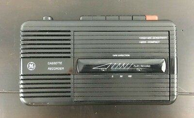 VINTAGE General Electric 3-5301B Cassette Tape Player Recorder TESTED ...
