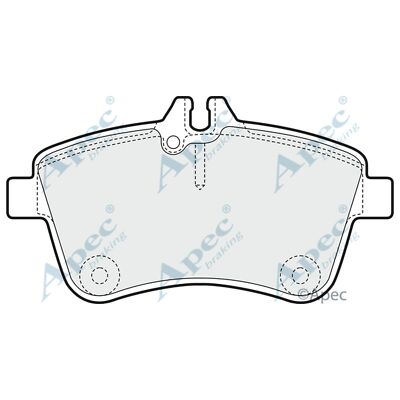Brake Pads Set Front PAD1438 Apec 1694200120 1694200820 1694201220 ...