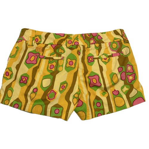 LOUDMOUTH GOLF Womans Sz 6 Pattern All Over Print Flat Front Shorts 3 ...