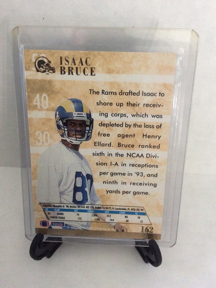1994 Fleer Ultra #162 Isaac Bruce Rookie RC St. Louis Rams. | eBay