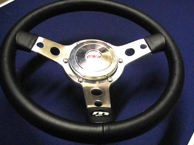 Steering Wheel CLASSIC MINI SUPERLITE 13″ DARK WOOD RIM SEMI DISHED 3 ...