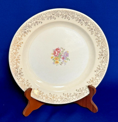 The French Saxon China Co Luncheon Plates 22K Gold Trim Union Made USA ...