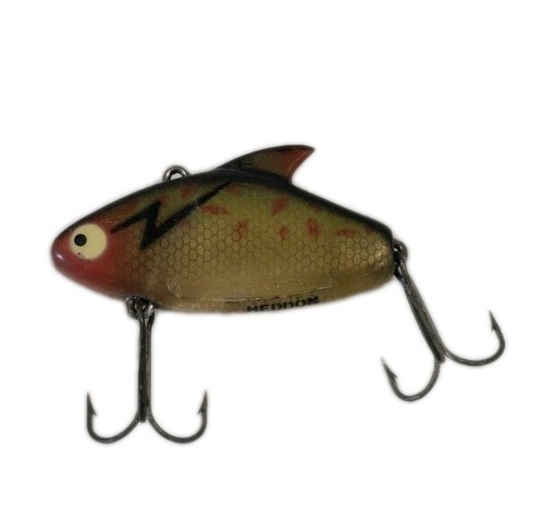Vintage Heddon Super Sonic Fishing Lure 2" RED SCALES | eBay