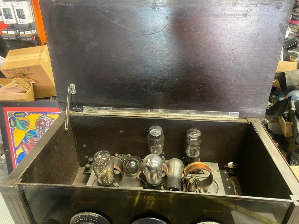 Vtg Broadcast Receptor UA-6 UA 6 Six USL Tube Type Radio 1920's Antique ...