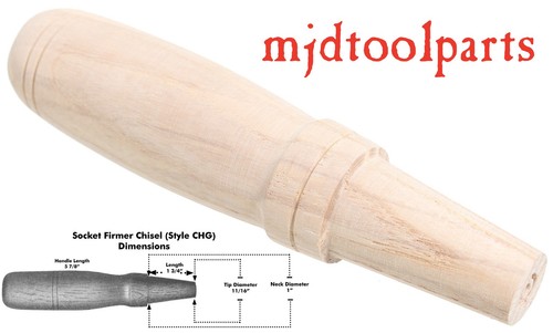 Hickory Socket Firmer Chisel Handle - Amish Turned - Style CHG ...