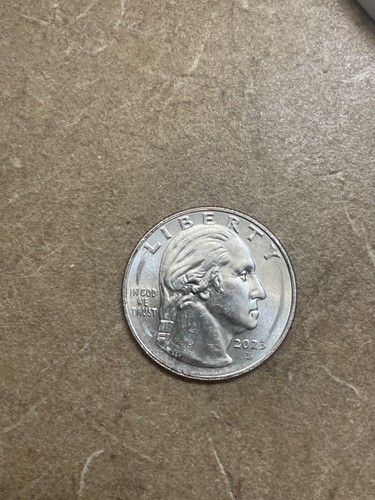 2023 D Washington Quarter Error on nose of George and Bubbles on neck ...