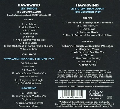 HAWKWIND - LEVITATION [DELUXE EDITION] NEW CD 5013929631625| eBay